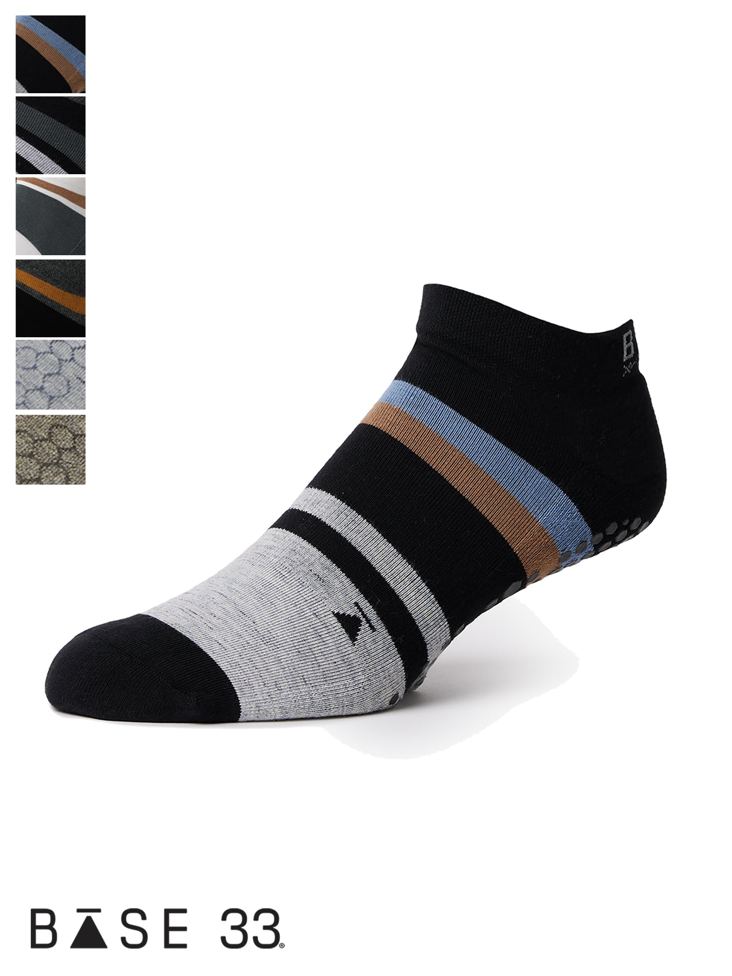 [BASE33] メンズ グリップ ソックス LOW RISE ローライズ／ トレーニング ジム フィットネス 滑り止め付 靴下 – Puravida ビジネスストア