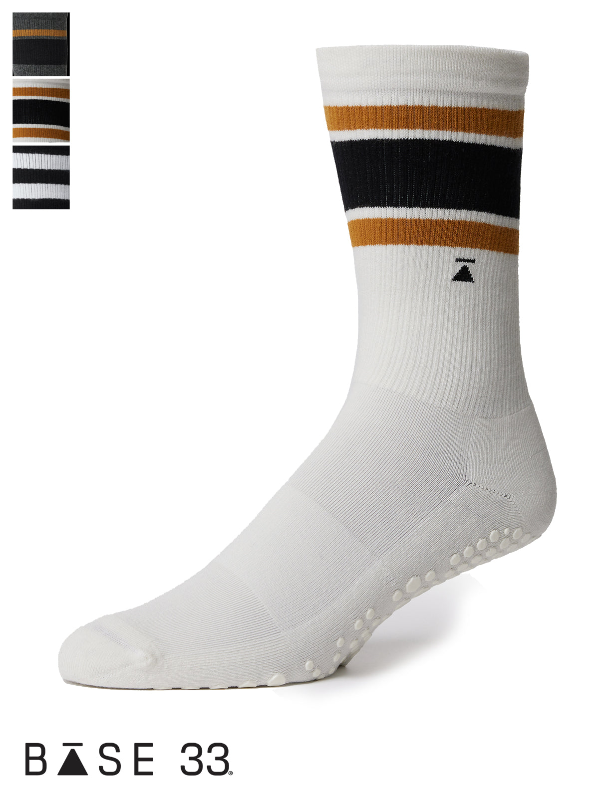 [BASE33] メンズ グリップ ソックス CREW クルー ／ トレーニング ジム フィットネス 滑り止め付 靴下 – Puravida ビジネスストア